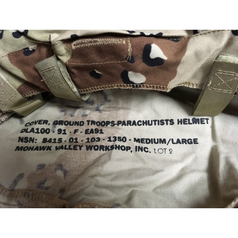 US ARMY 6 COLOUR DESERT CAMO HELMET COVER NEW
