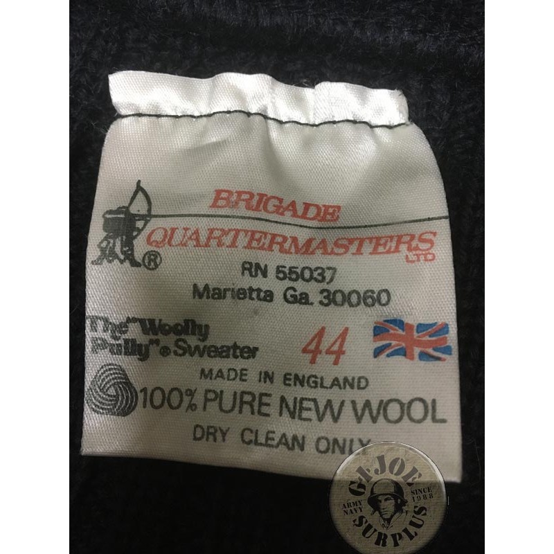 US ARMY BLACK "WOOLY POOLY" V-NECK SWEATERS USED CONDITION