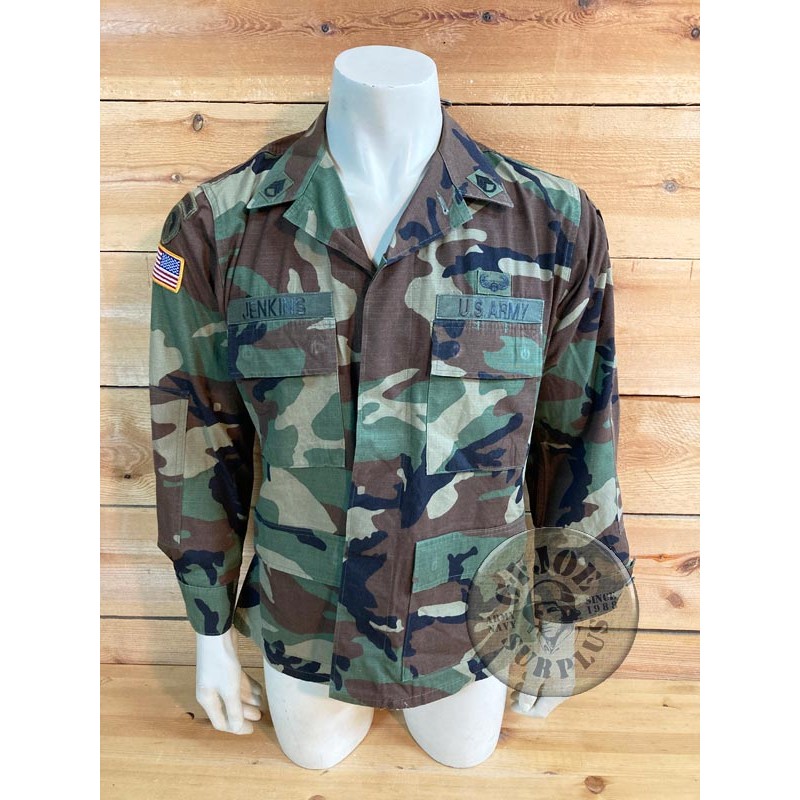 US ARMY 101AB DIVISION STAFF SERGEANT BDU JACKETOODLAND BDU JACKET
