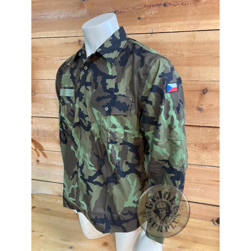 CZECH ARMY M1955 CAMO L/SLEEVE SHIRT BRAND NEW
