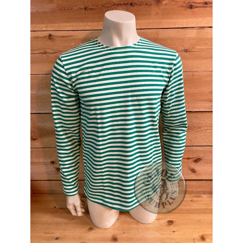TELNYASHKA LONG SLEEVE GENUINE RUSSIAN GREEN STRIPES