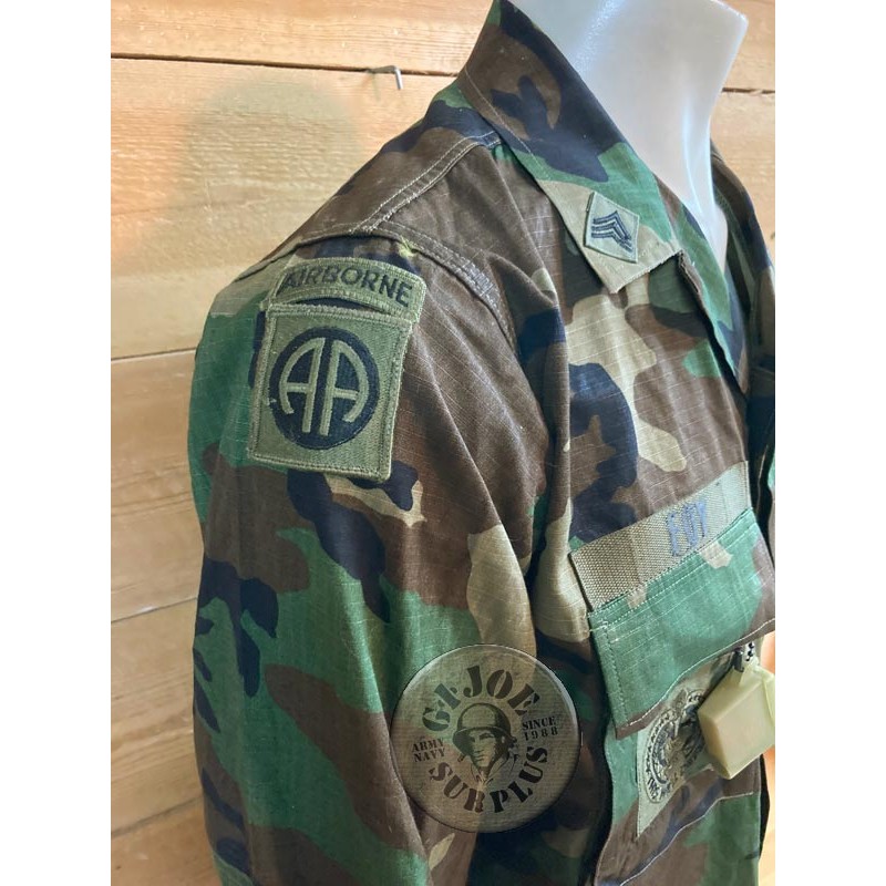 PIEZA UNICA US ARMY AIRBORNE!!! CHAQUETILLA BDU WOODLAND "US ARMY ...