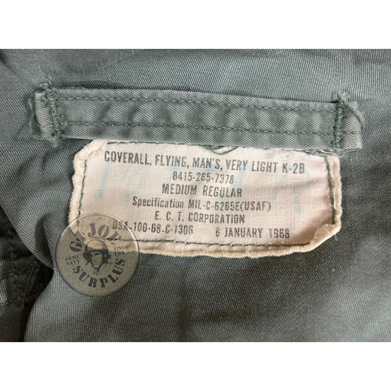 VIETNAM WAR COLLECTORS ITEM!!! USAF K-2B VERY LIGHT PILOT OVERALL ...