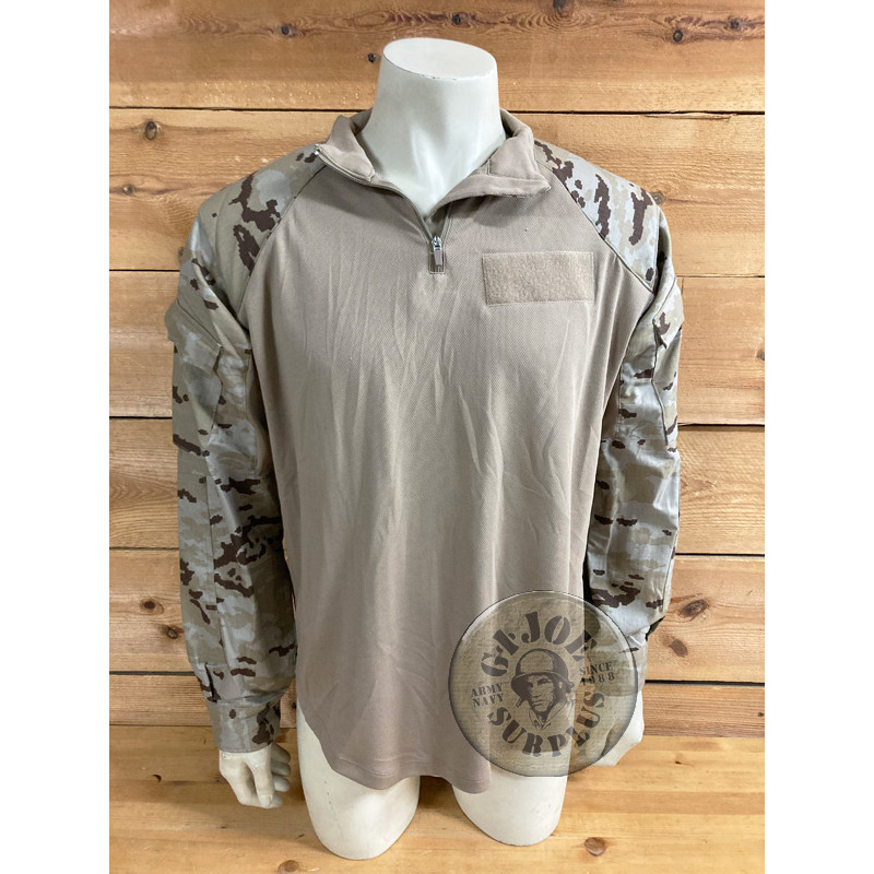 SPANISH ARMY DESERT DIGITAL CAMO "UBAC" TACTICAL SHIRT AS NEW