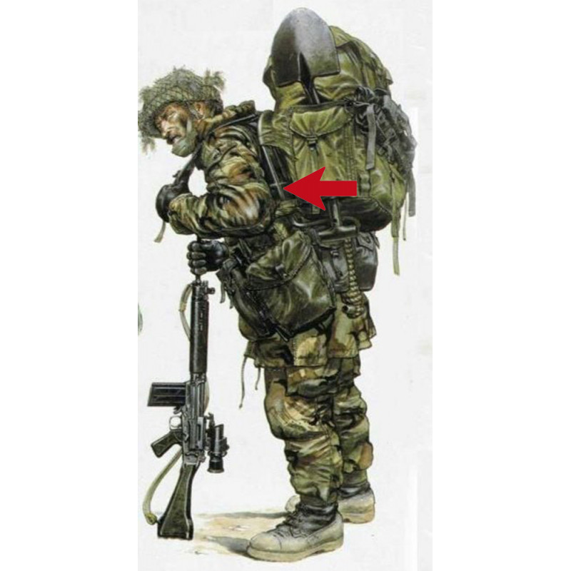 HIERROS MOCHILA "BERGEN MALVINAS" EJERCITO BRITANICO