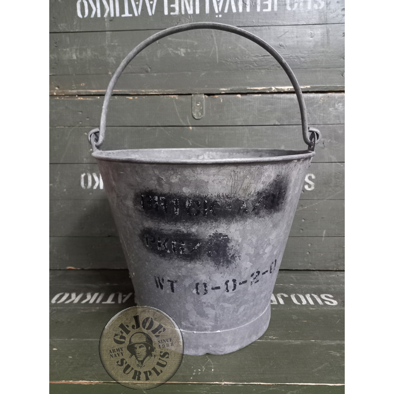 ARMY SURPLUS IRON VINTAGE BUCKETS