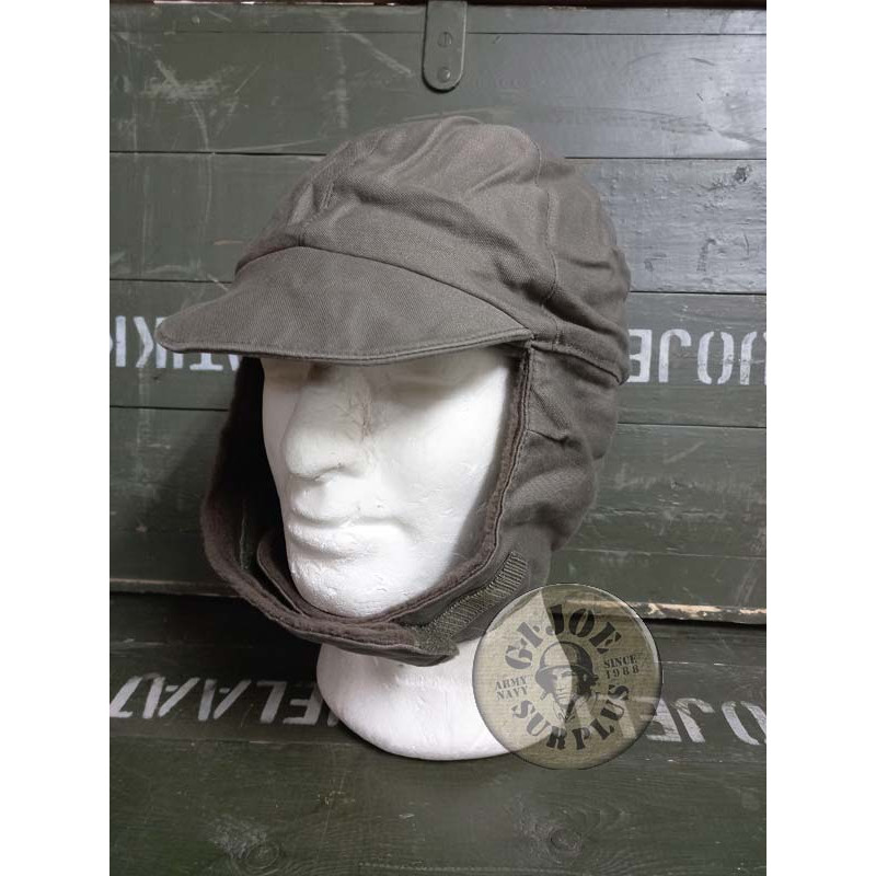 GERMAN ARMY GREEN UNIFORM WINTER CAP AS NEW