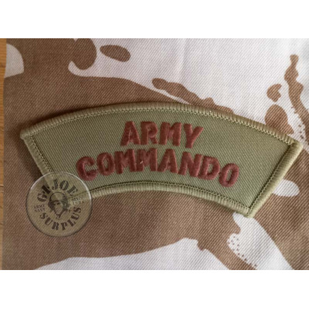 PARCHES TAB HOMBRO "ROYAL MARINES COMMANDO" DESERT PARCHES TAB HOMBRO ...