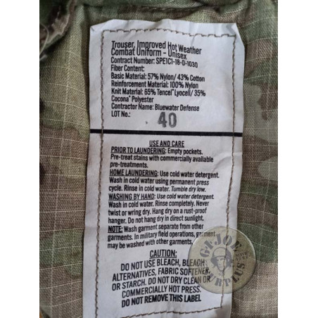 US ARMY HOT WEATHER "IHWCU" MULTICAM TROUSERS USED
