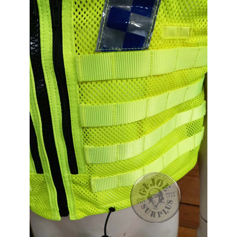 ONE PIECE!!! BRITISH POLICE HIGH VISIBILITY TACTICAL VEST WITH POLICE ...