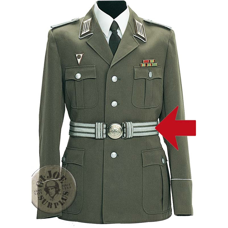 EAST GERMAN "FD" COMBAT BELT AS NEW EAST GERMAN OFFICERS PARADE BELT NEW