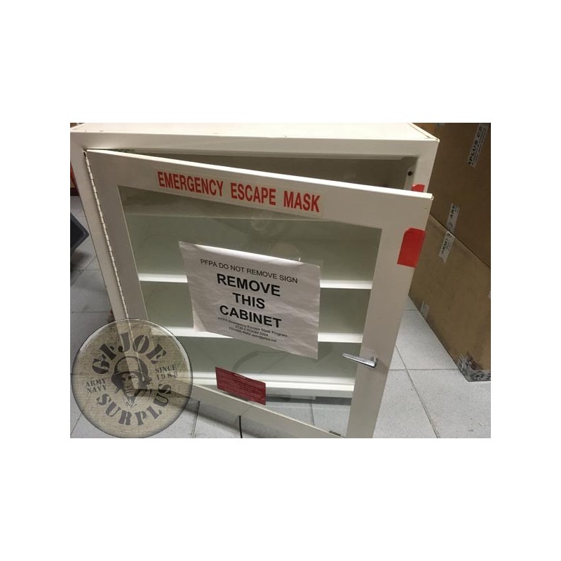 US MILITARY ESCAPA GS MASK CABINET FROM THE PENTAGON FACILITES