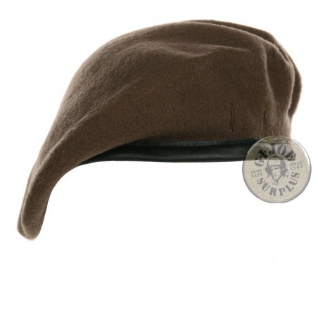 BROWN BERET 100% WOOL
