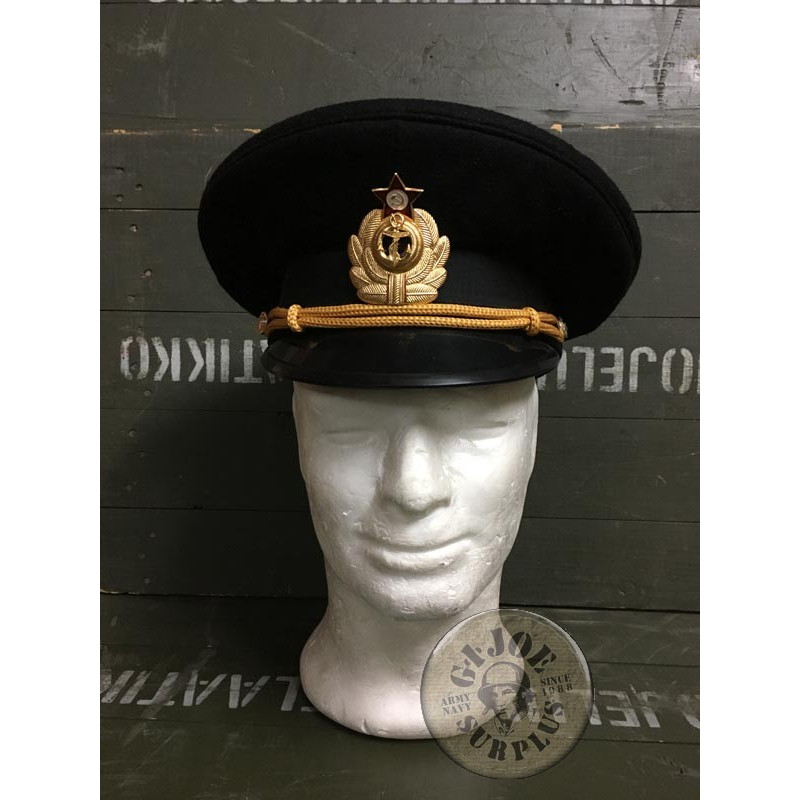 SOVIET UNION NAVY OFFICERS CAP OFFICERS USED CONDITION
