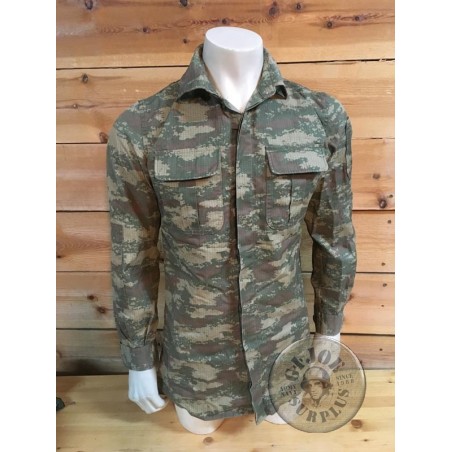 TURKEY ARMY DIGITAL CAMO COMBAT SHIRT USED CONDITION